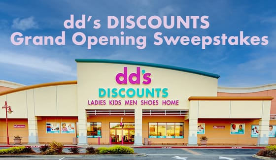 A chance to win a shopping spree - Enter the dd’s DISCOUNTS Grand ...